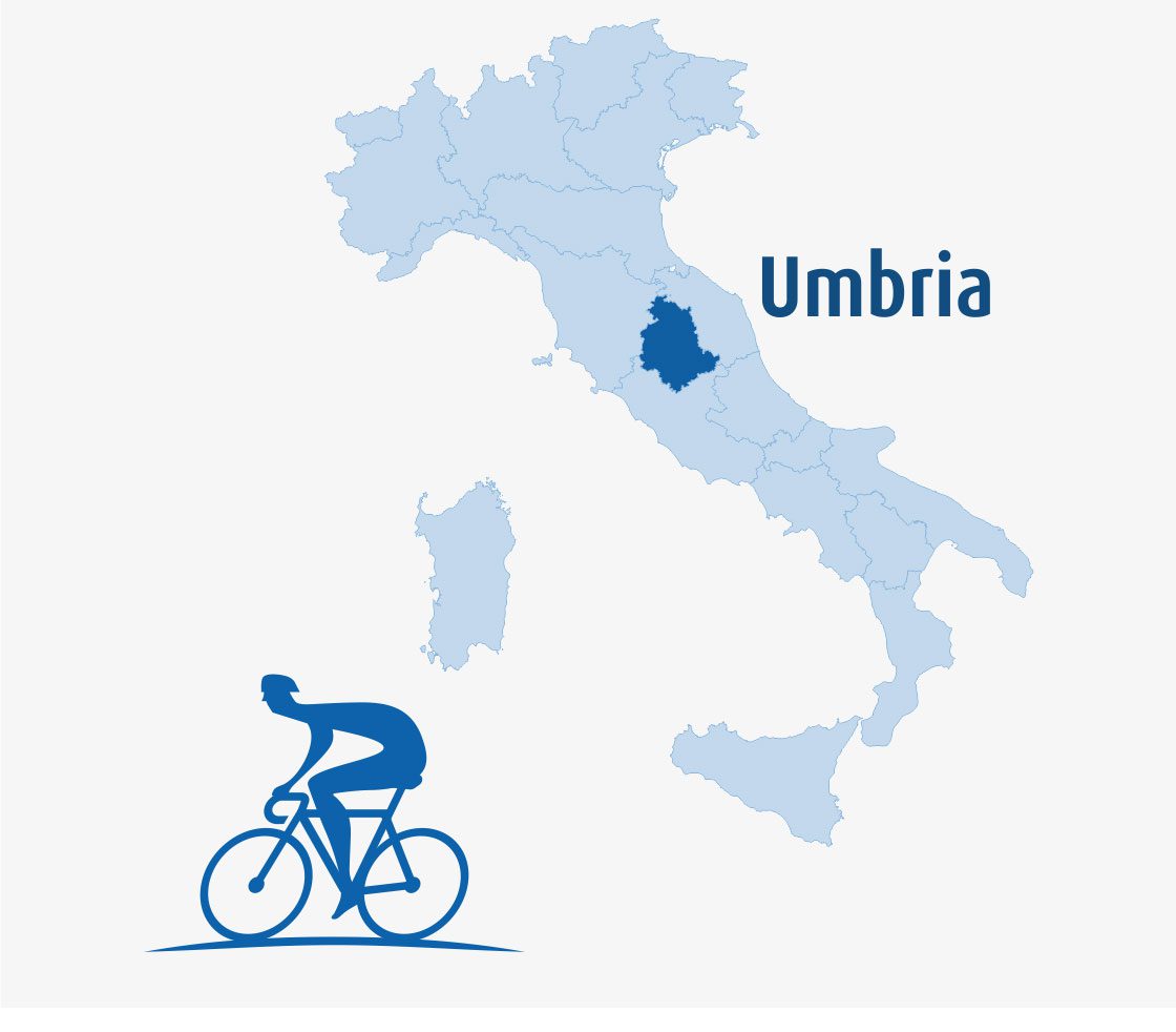 umbria-bike-map - Cicloposse Bike Tours